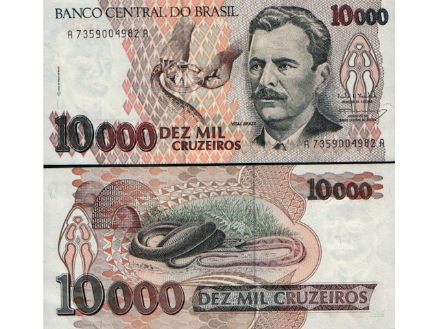 Brasil 10 000 Cruzeiros 1993. UNC.