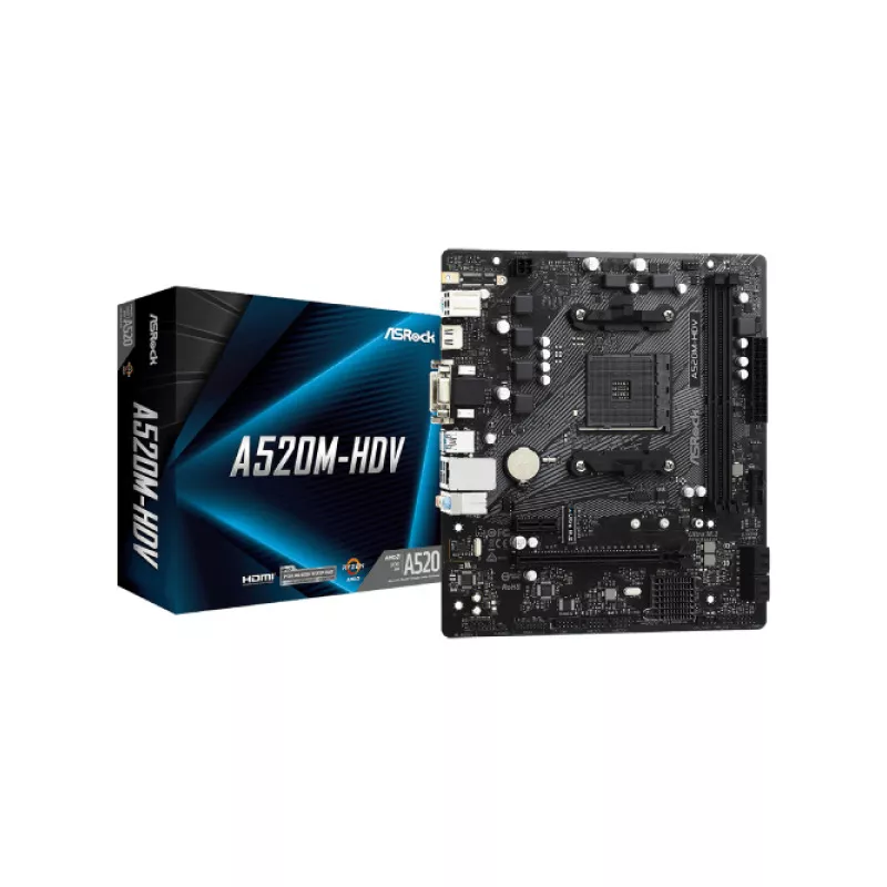 MB AM4 ASRock A520M-HDV 90-MXBE50-A0UAYZ