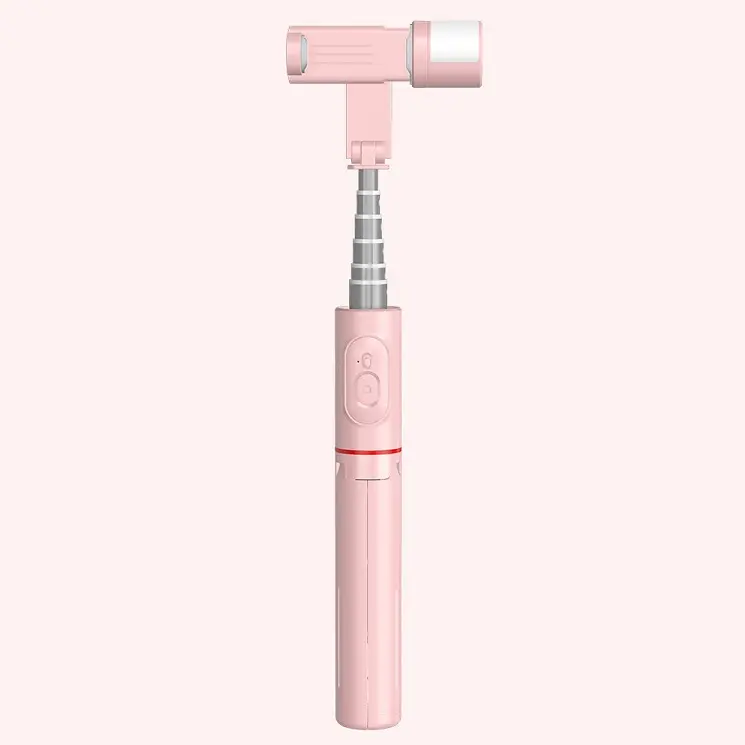 Selfie stick Q12S + tripod, Roze