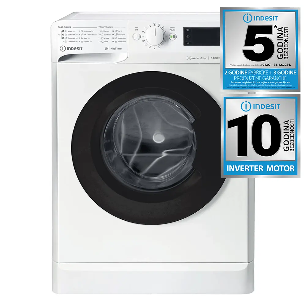 Indesit MTWE 71484 WK EE Mašina za pranje veša 7kg, 1400obr/min, Bela