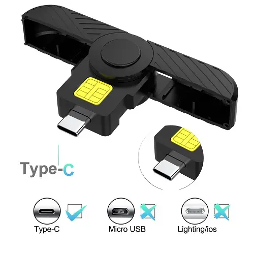 KETTZ Čitač kartica Tip C USB Smart CR-K1030B