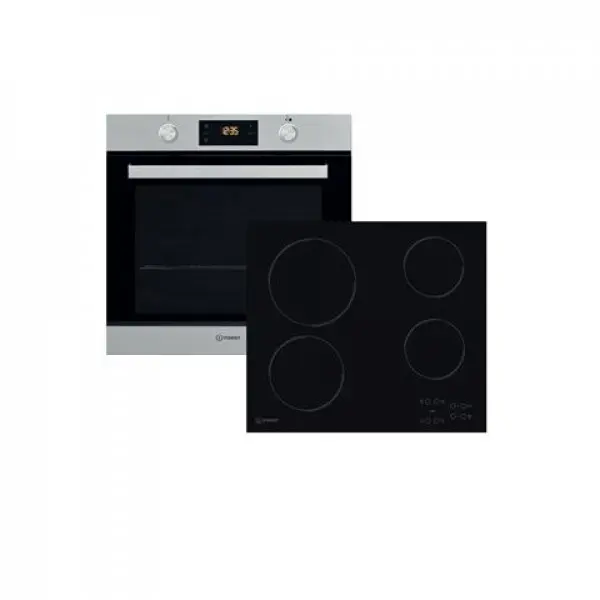 Indesit Standard RI161C + IFW6841JHIX Ugradni set, Crni