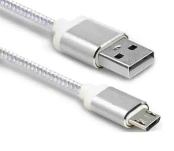 Xwave USB kabl, USB 2.0 ,tip A -muški -Micro USB,tip A -muški ,dužina 2m,2A,Aluminium ,zlatni upleteni 111083