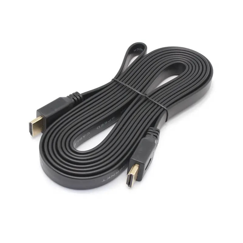 Kabl Flet HDMI na HDMI 3m crni