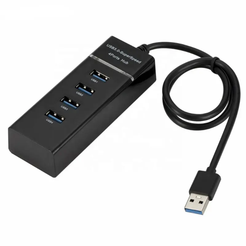 JWD-U36 USB 3.0 Hub, 4 porta, Crni