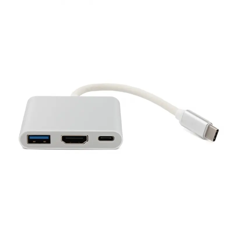 Adapter sa USB Tip kablom na Digital AV 3u1, Sivi