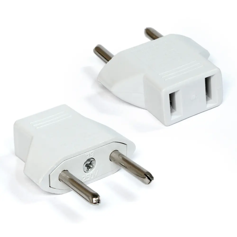 JWD-USA Adapter za utikač, USA na EU, 6A/125V/250V, Beli