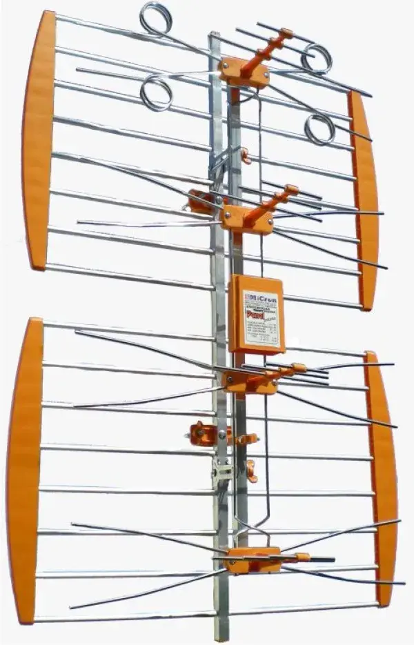 Antena TV panel V3.1, Spoljna sa pojačalom, 17-32db, Alu, UHF/VHF/DVB-T2 FO-KES