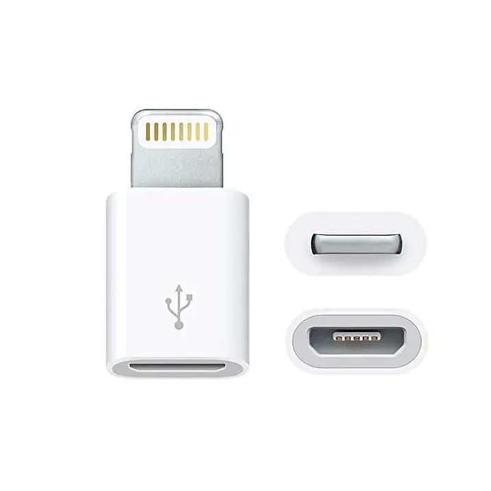 TELEMPIRE Adapter OTG micro USB na iPhone lightning beli