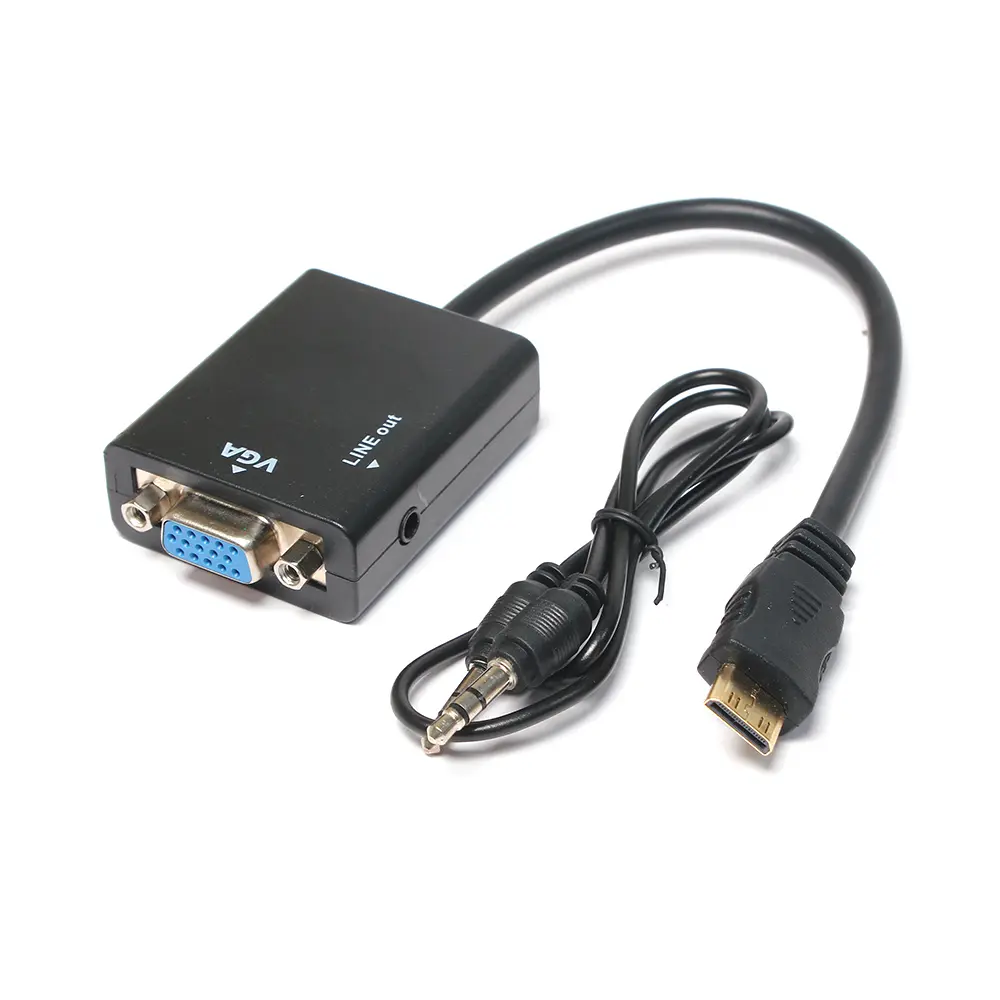 JWD-HDMI10 Adapter mini HDMI na VGA (Audio)