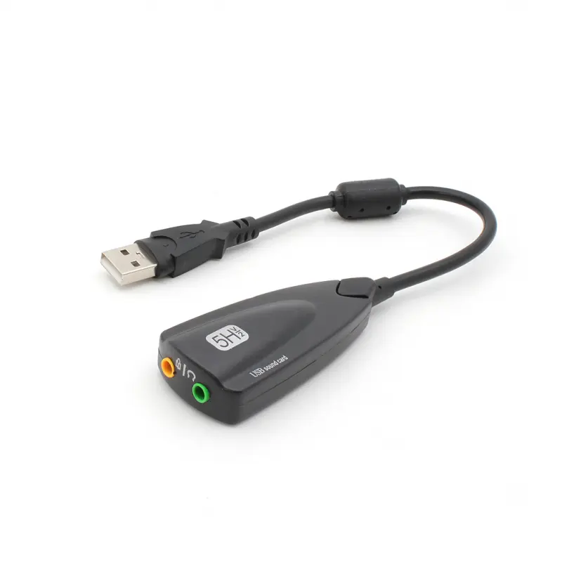 JWD-SOUND2 USB Zvučna karta 7.1, USB 2.0, Crna