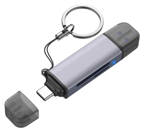 NETAC Čitač kartica WK13 USB-A 3.2/USB-C 3.2 NT09WK13-30GR sivi