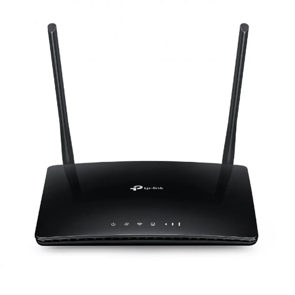 TP-LINK Bežični ruter TL-MR6400 Wi-Fi/N300/300Mbps/3G/4G/SIM/1xWAN 3xLAN/2 interne 2 eksterne antene crni