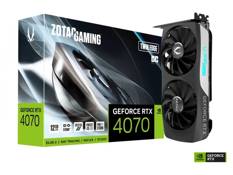 ZEUS Zotac GAMING GeForce RTX 4070 Twin Edge Grafička karta 12GB DDR6 192 bit 3xDP/HDMI