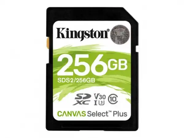 Kingston Canvas Select Plus SD kartica, 256GB, Klasa 10 100 MB/s, 85 MB/s