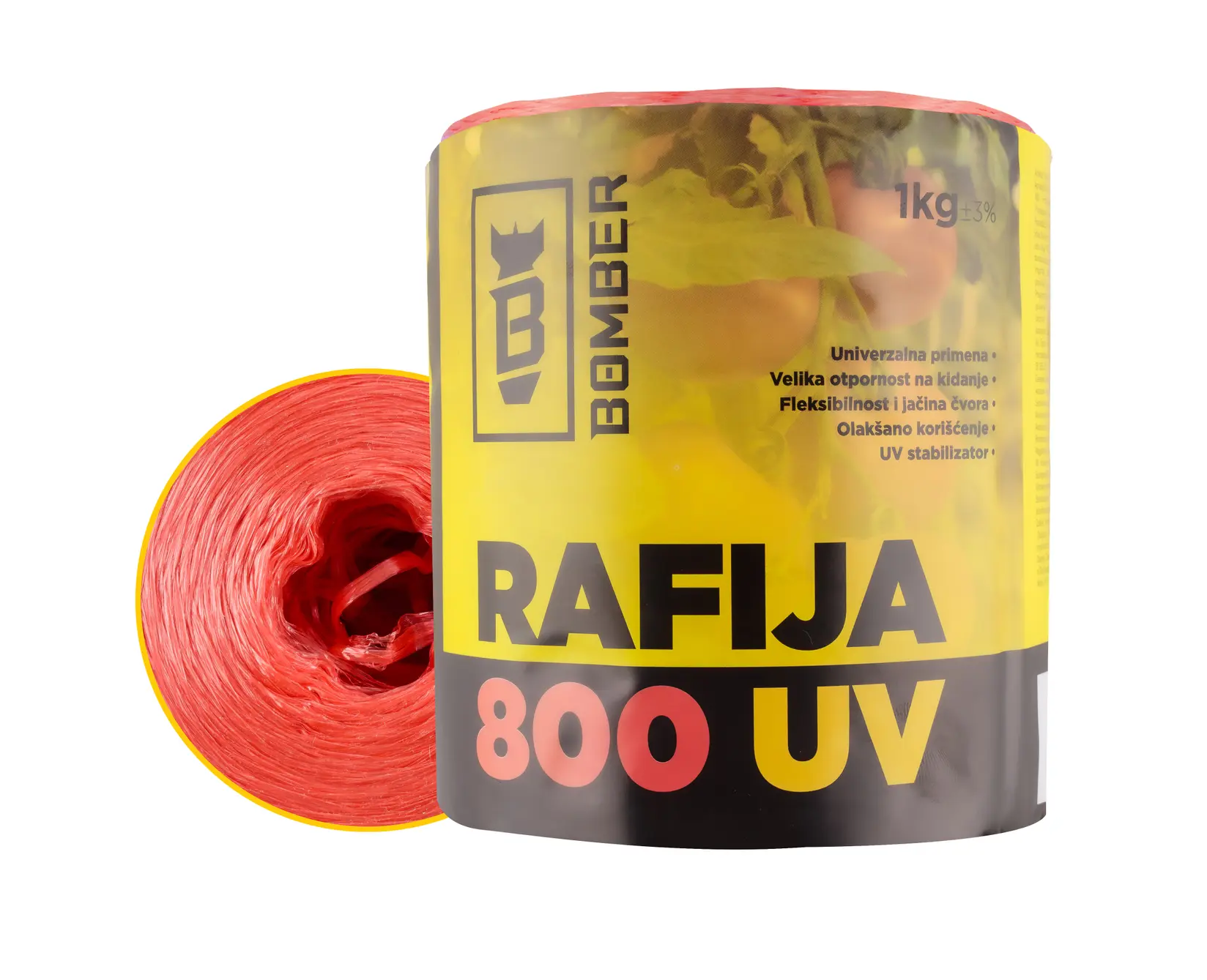 BOMBER Rafija 800 crvena, 12 kg