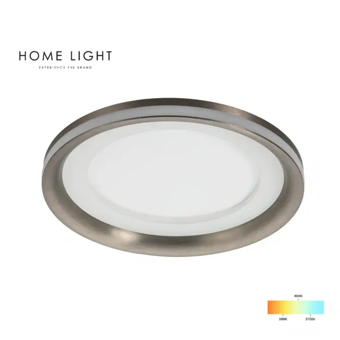 HOME LIGHT Plafonska svetiljka Luna 324, 31W, 3000/4000/5700K, Siva