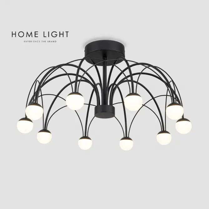 HOME LIGHT Plafonska svetiljka Luna 320, 37W, 3000K, Crna