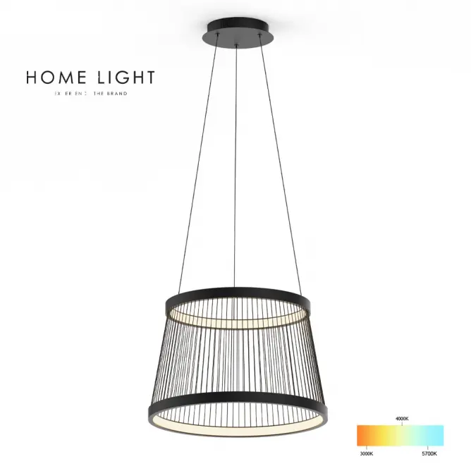 HOME LIGHT Luster Luna 318, 50W, 3000/4000/5700K, Crni