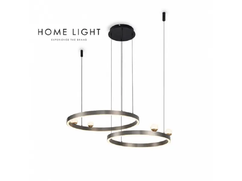 HOME LIGHT Luna 234 Luster, 78W 3000K, Sivi