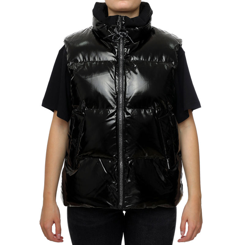 Ženski prsluk Karl Lagerfeld Branded Zip Padded Vest