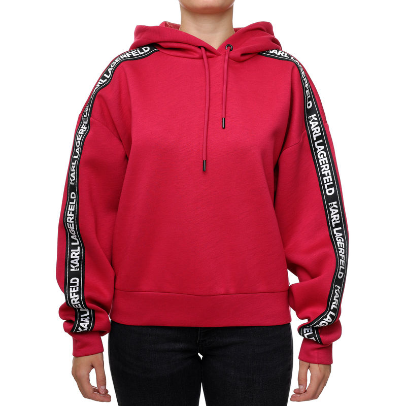 Ženski duks Karl Lagerfeld Logo Tape Hoodie