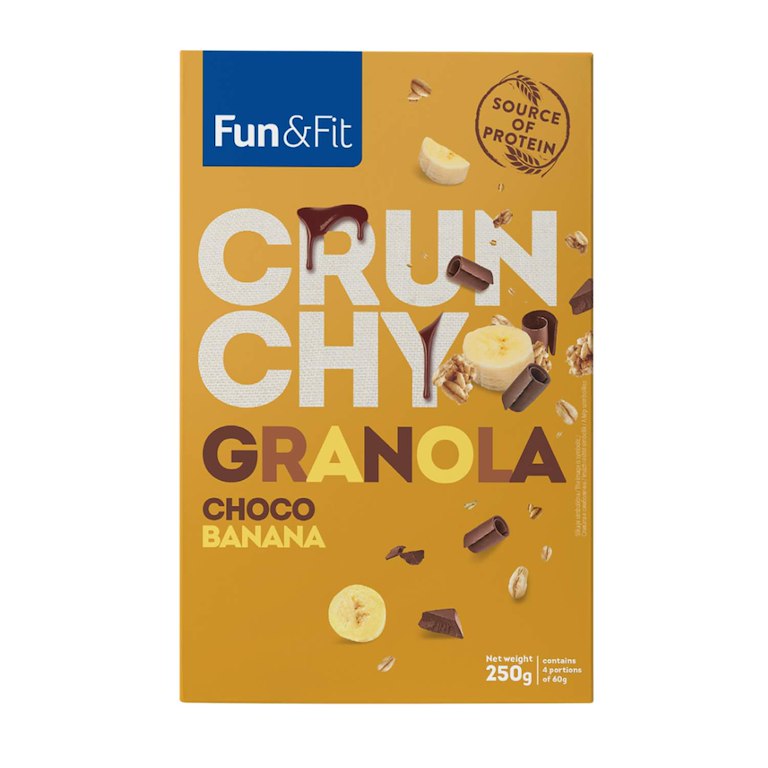 Fun&Fit granola crunchy choco banana 250g fun&fit