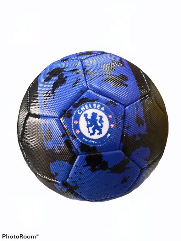 Crno plava kožna fudbalska lopta Chelsea – Crno plava kožna fudbalska lopta Chelsea