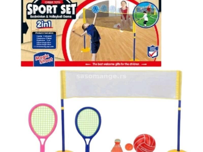 Dečiji set za tenis i odbojku 2u1 – Dečiji set za tenis i odbojku 2u1