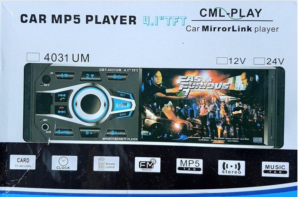 Radio Mp5 Mp3 Usb Tf FM Bluetooth Led monitor 4. 1inch – Radio Mp5 Mp3 Usb Tf FM Bluetooth Led monitor 4. 1inch