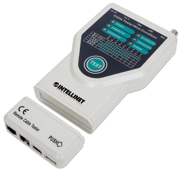 Tester mrežni Intellinet 780094 RJ45/RJ11/USB/BNC