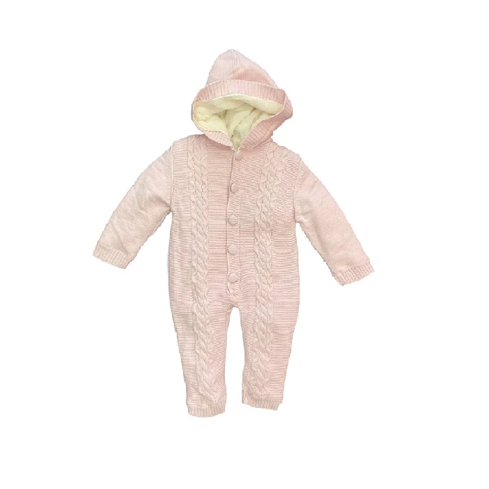 Skafander roze 247818 - topli, mekani skafander za bebe