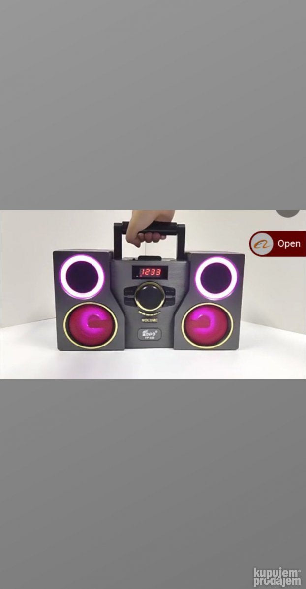 Solarni radio na daljinski tf usb mp3 led disko light