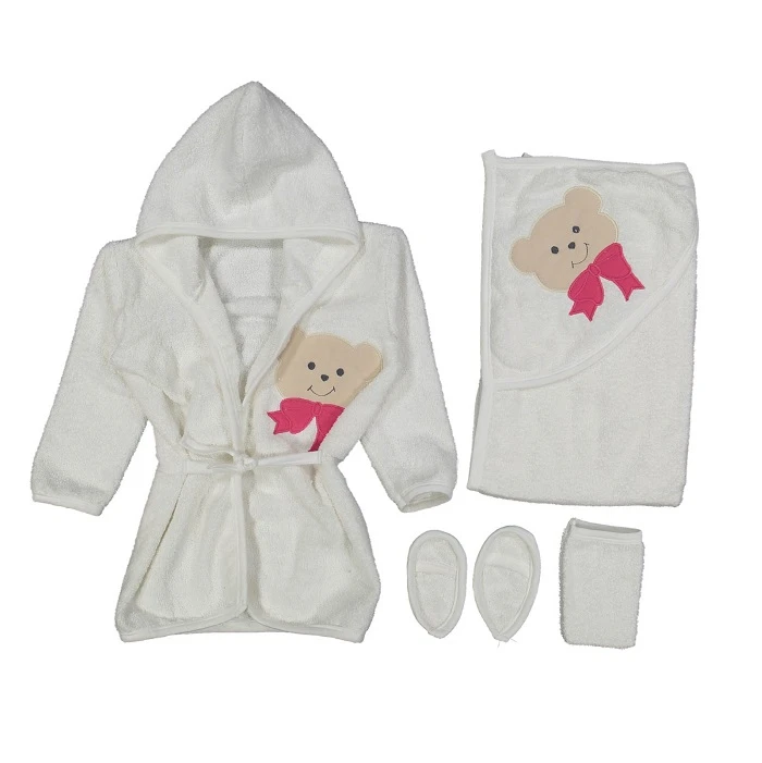 Bademantil roze set 121417