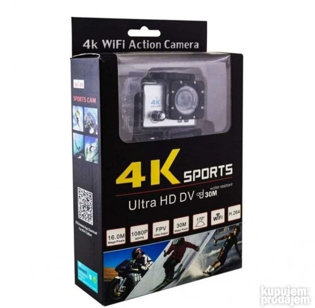 GO PRO 4K kamera NOVO QW