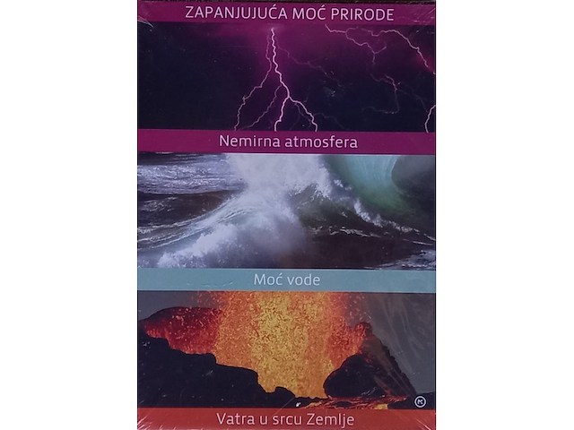 DVD ZAPANJUJUĆA MOĆ PRIRODE 3 x DVD /u celofanu/ NOVO