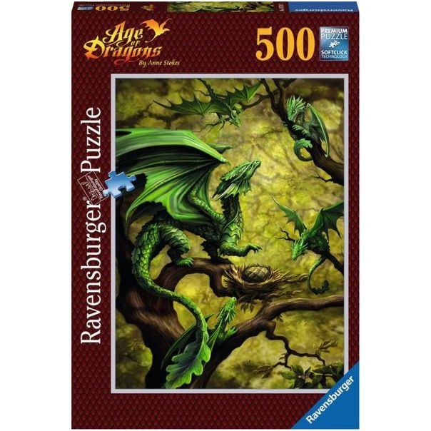 Ravensburger puzzle - Zmaj - 500 delova