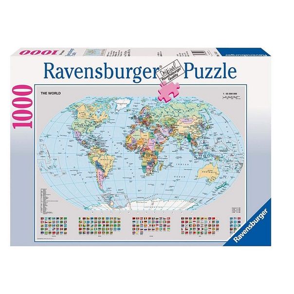 Ravensburger puzzle - Mapa Sveta - 1.000 delova