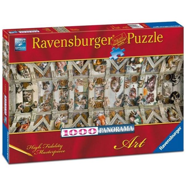 Ravensburger puzzle - Sikstinska kapela panorama - 1.000 delova