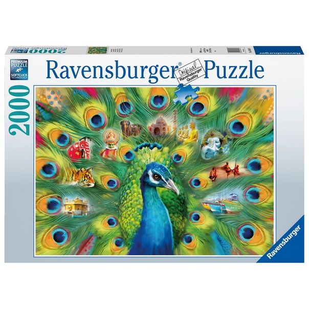 Ravensburger puzzle - Zemlja paunova - 2.000 delova