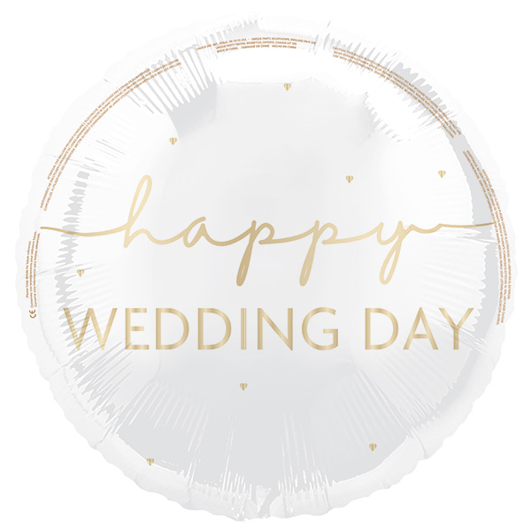 82122U
18″ Foil Happy Wedding