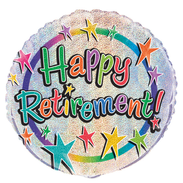 55543U
18″ Foil Happy Retirement Prism