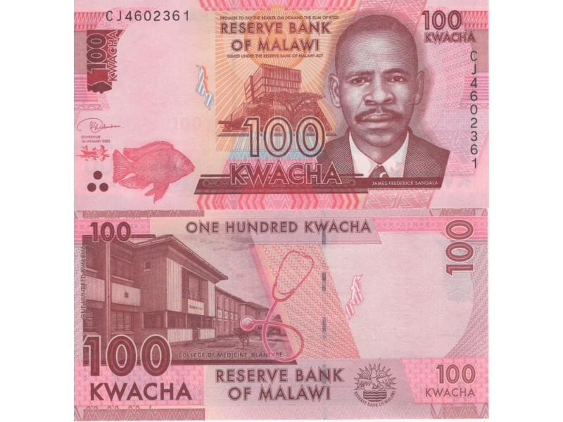 MALAWI 100 Kwatcha 2020 UNC, P-65