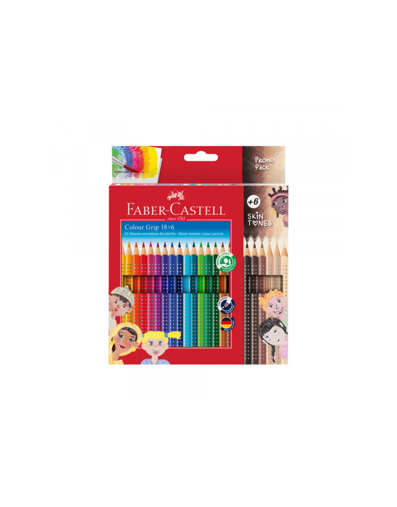 Drvene bojice Faber Castell GRIP Skin Tones 1/18+6 112819