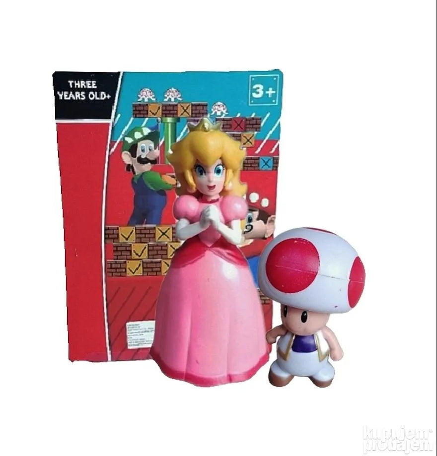 Super Mario set 2u1 Princeza Peach i Toad