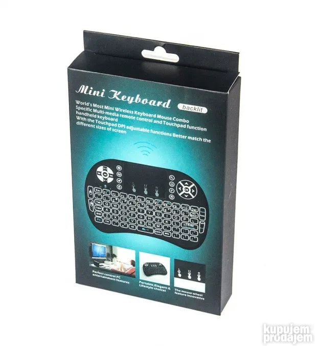 Mini bežična tastatura za TV, PC, Android, sa svetlom