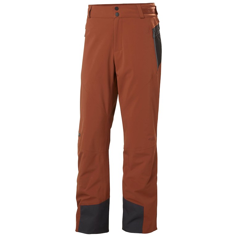 Helly Hansen KVITFJELL RACE ZIP OFF PANT, muške pantalone za skijanje, braon