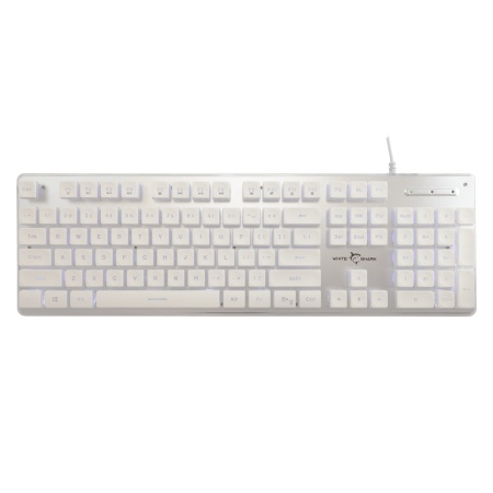 White Shark GK 003241 Tachi White Keyboard - US