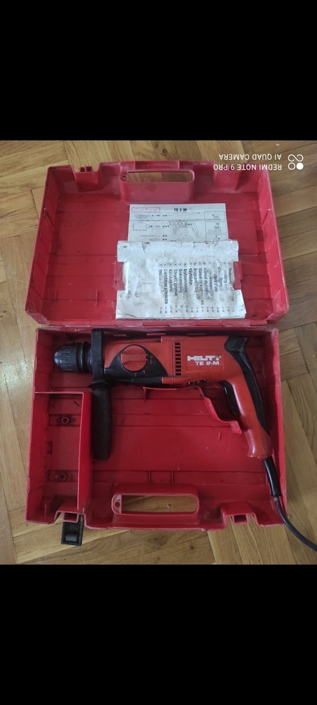 Hilti TE-2 M masina odlicna. lepo radi sluzi za tiplovanje ima opciju