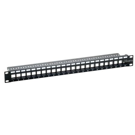 LogiLink 19' patch panel 1U, prazan, sa nosačima kabla NK4043 ( 2401 )